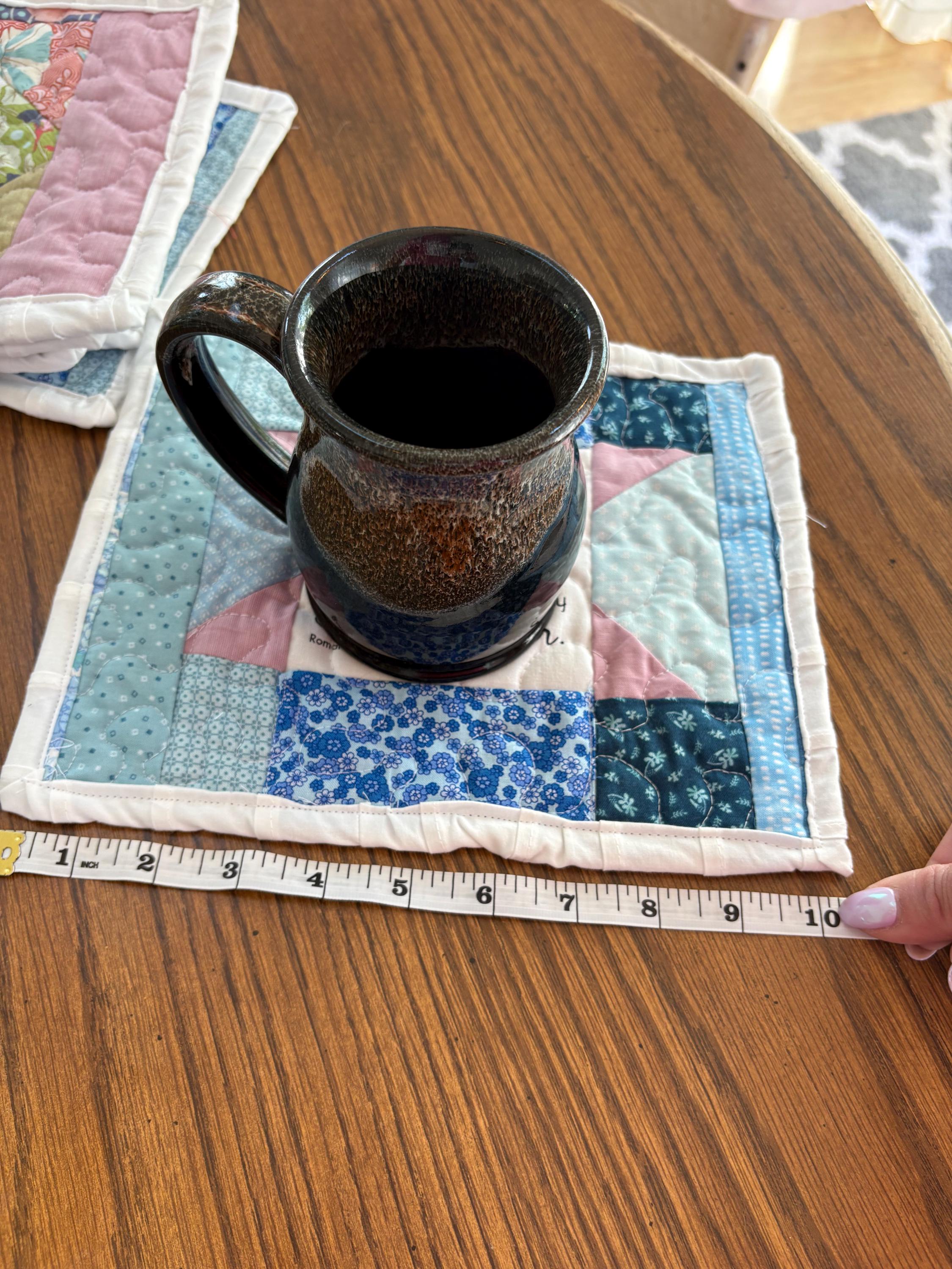 Set of Quilted Mug Rugs Mats - Etsy