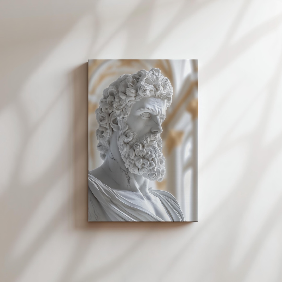 Zeus Wall Art Canvas King of the Gods Baroque Greek Mythology Decor for ...