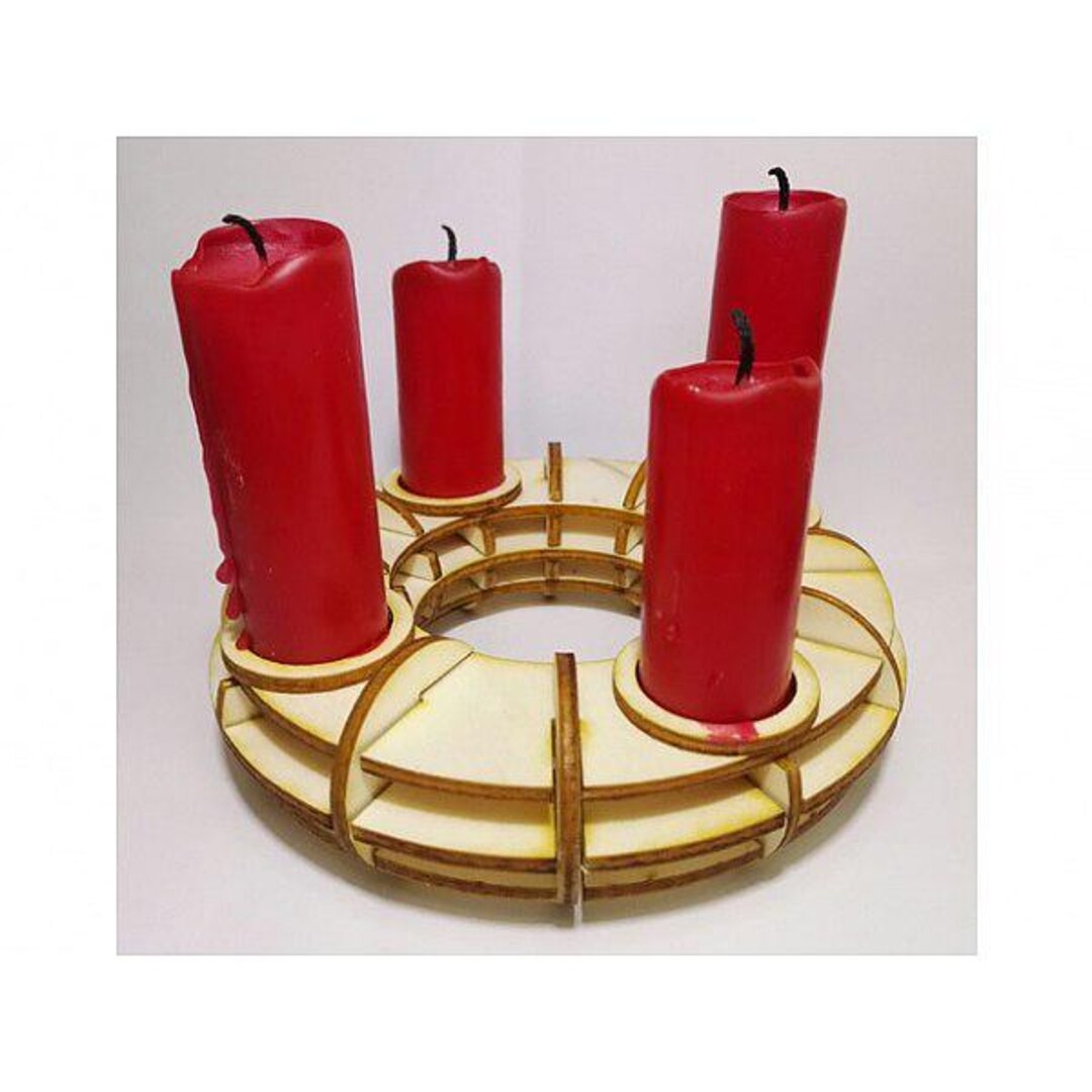 Candle Holder Wooden Laser Cut, CNC Cutting, CNC Router, Vector Files ...