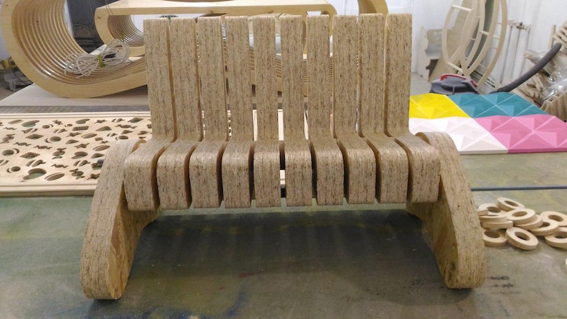 Parametric Chair Design Wooden Laser Cut, CNC Cutting, CNC Router ...