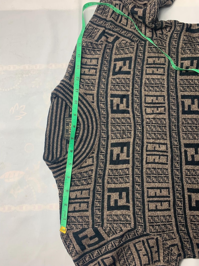 BIG SALES ! ! Auth Fendi Monogram Sweatshirt / Sweater / Tshirt / Top ...