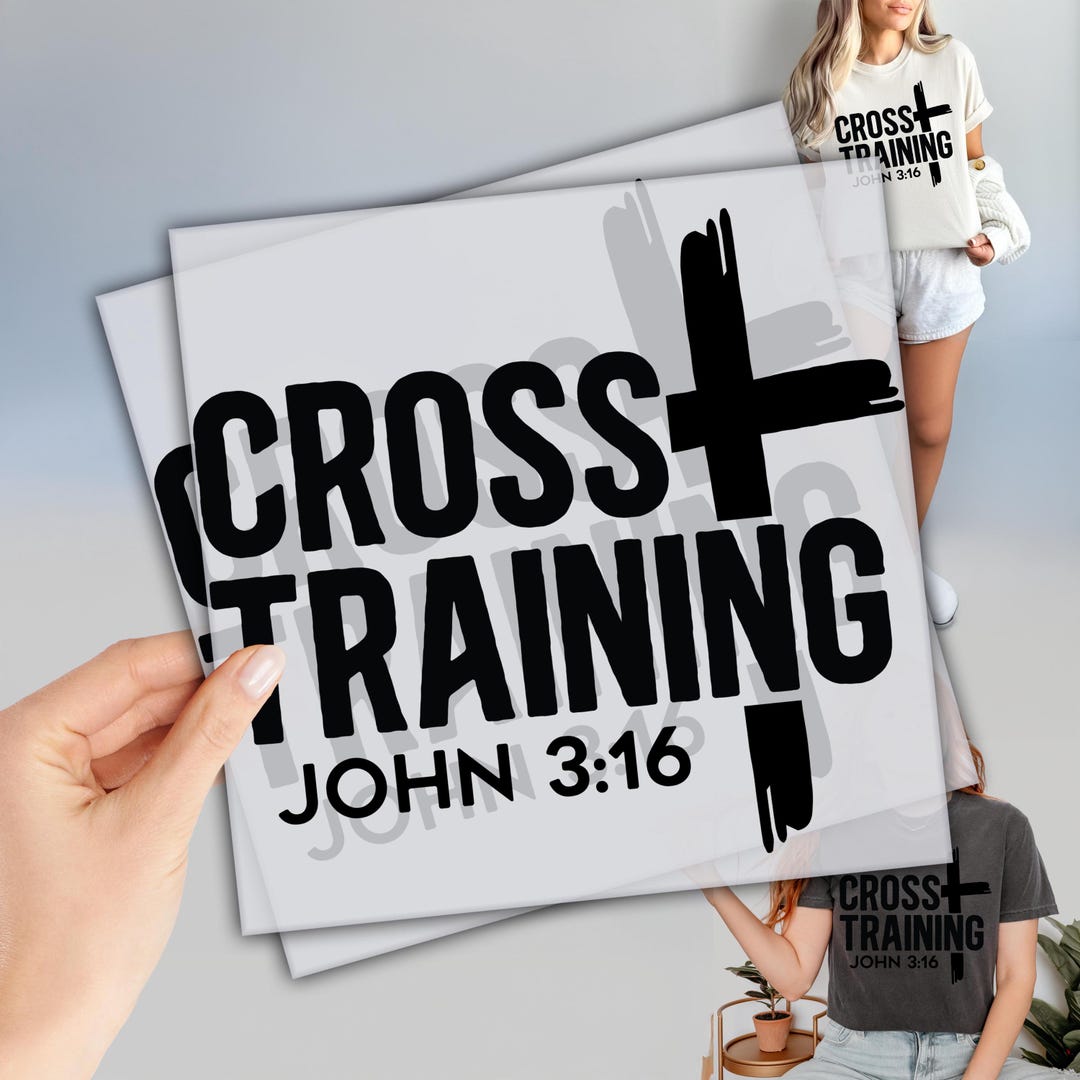 Cross Dtf Transfer, Ready to Press DTF Transfers Prints, Christian Gift ...
