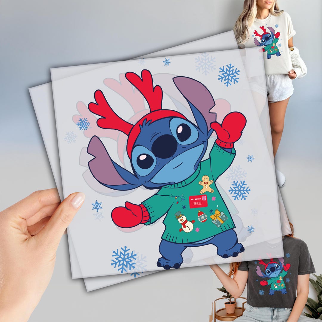 Stitch Dtf Print, Ready to Press DTF Transfer, Ready to Apply DTF Iron ...