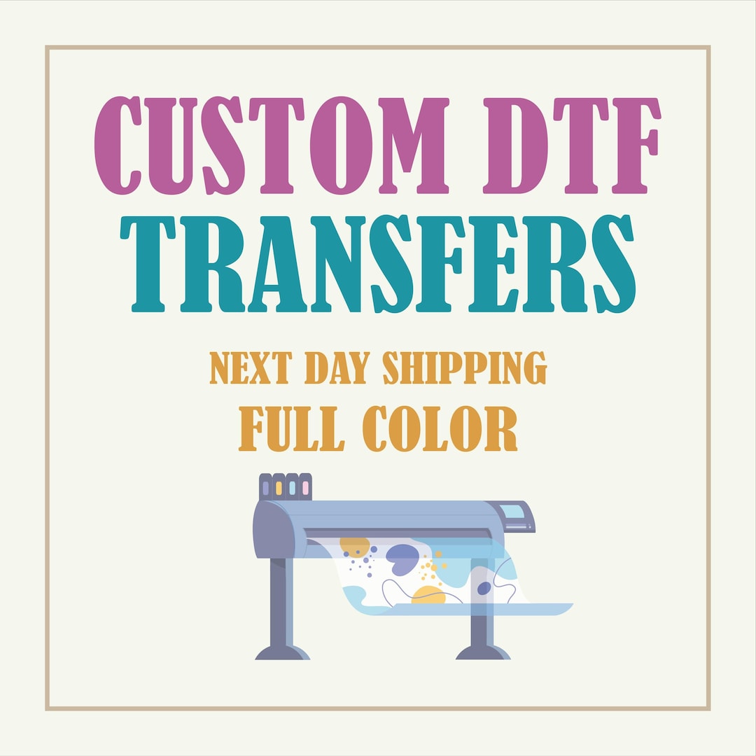 Custom DTF Transfers Ready for Press, Dtf Prints, Custom Transfers, Custom Dtf Print, Wholesale ...