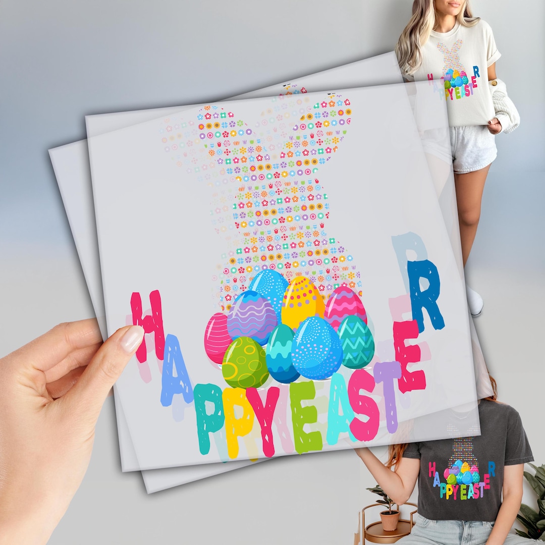 Easter Heat Press Transfer - Ready to Use for Matching Shirts - Etsy