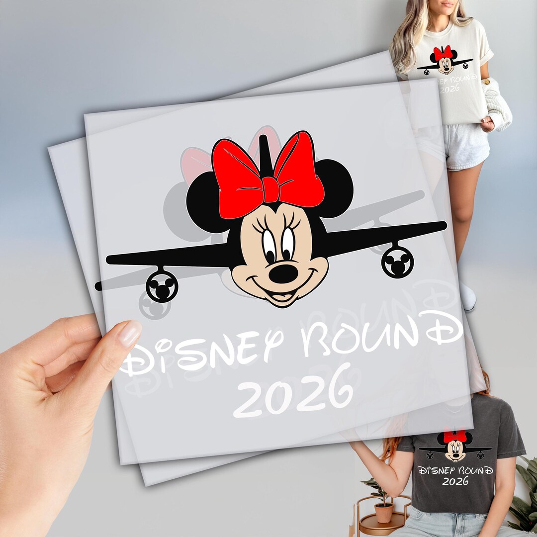 Minnie Mouse Disney Bound Family Heat Transfer - Ready to Press - Etsy