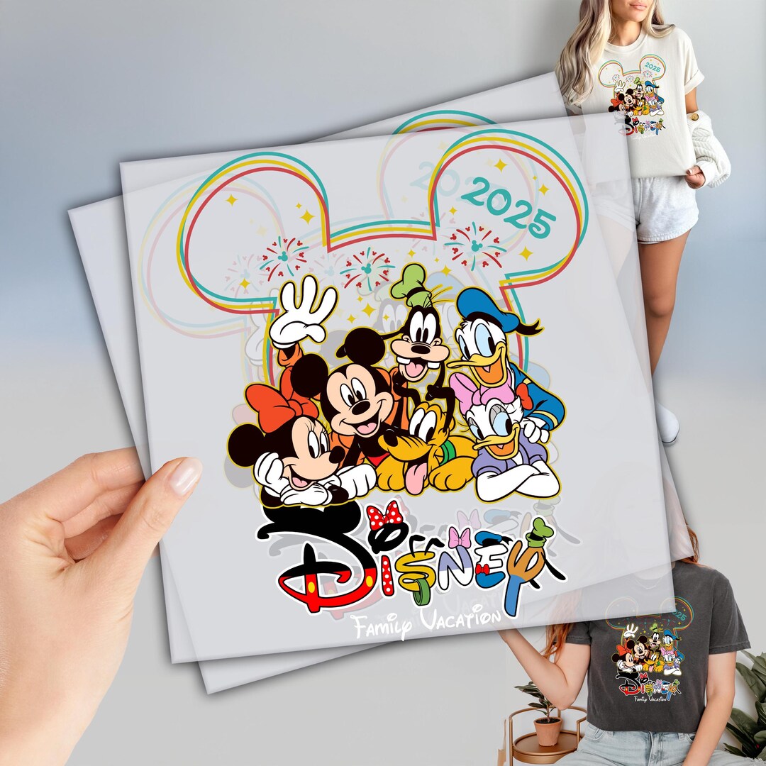 Disney Family Vacation 2025 DTF, Ready to Press DTF Transfers, Disney ...