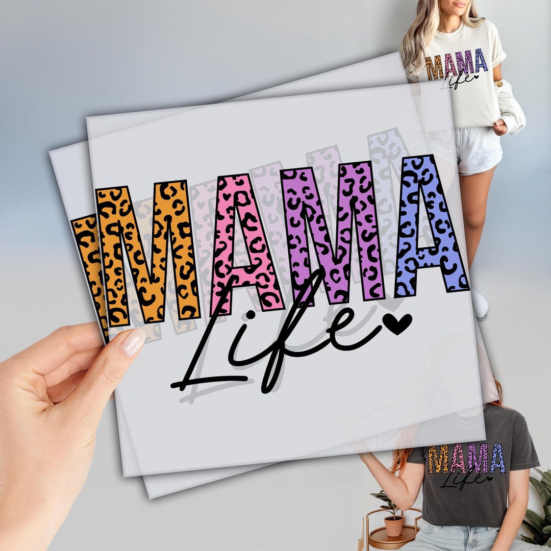 Retro Mama Life DTF Transfer, DTF Transfers Ready to Press, Iron on ...