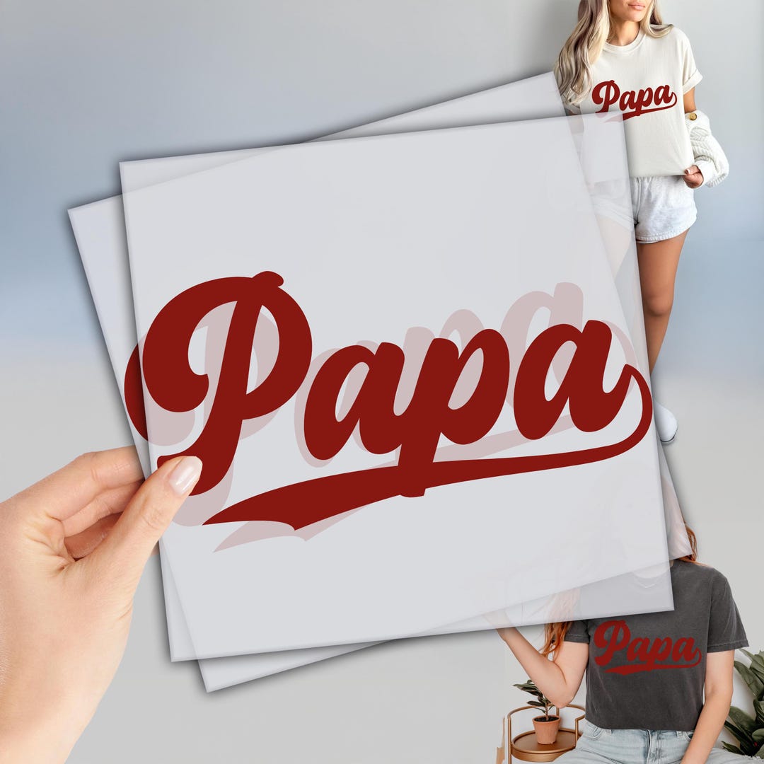 Papa Dtf, Ready to Press DTF Transfers, Retro Style Father's Day Gift ...
