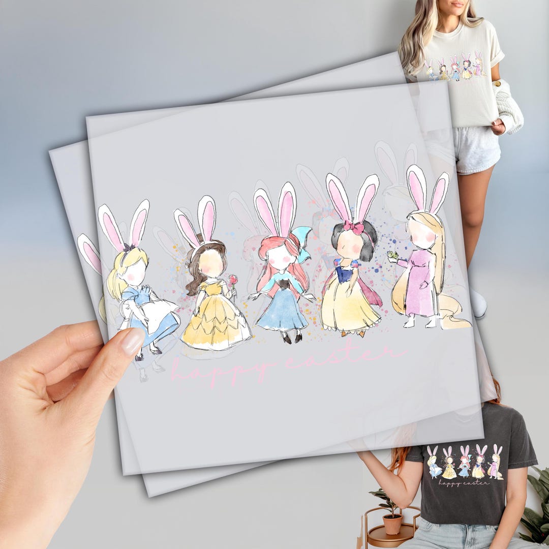 Easter Princess DTF Transfer, Easter Day Dtf, Ready to Press DTF ...