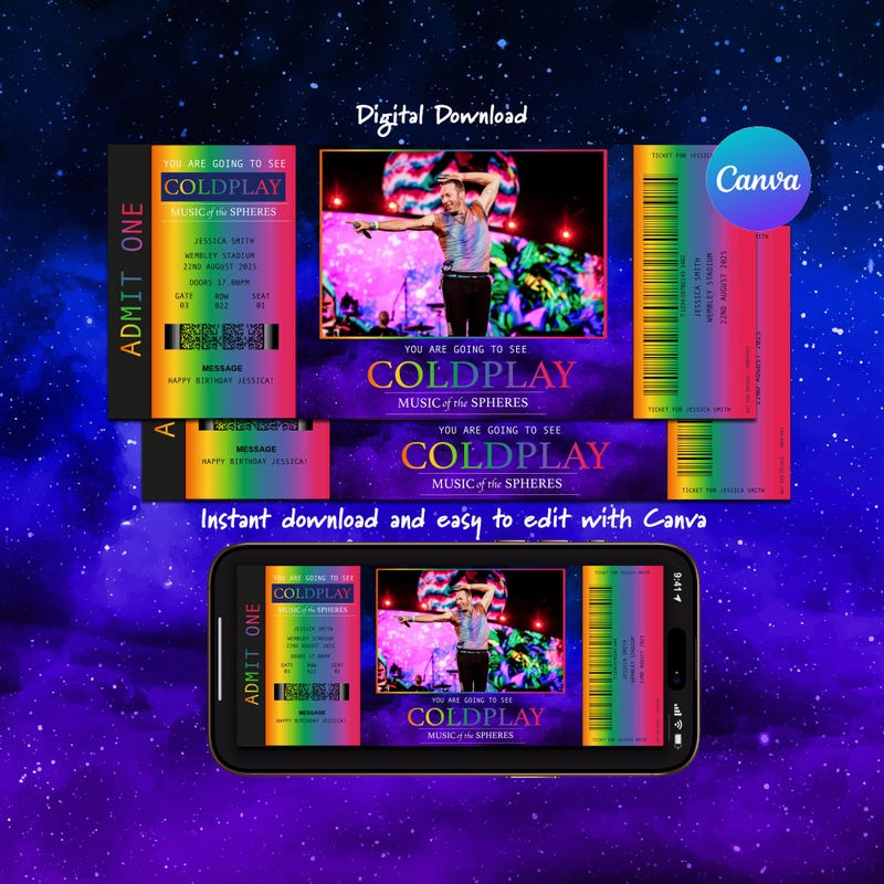 Coldplay - Etsy UK