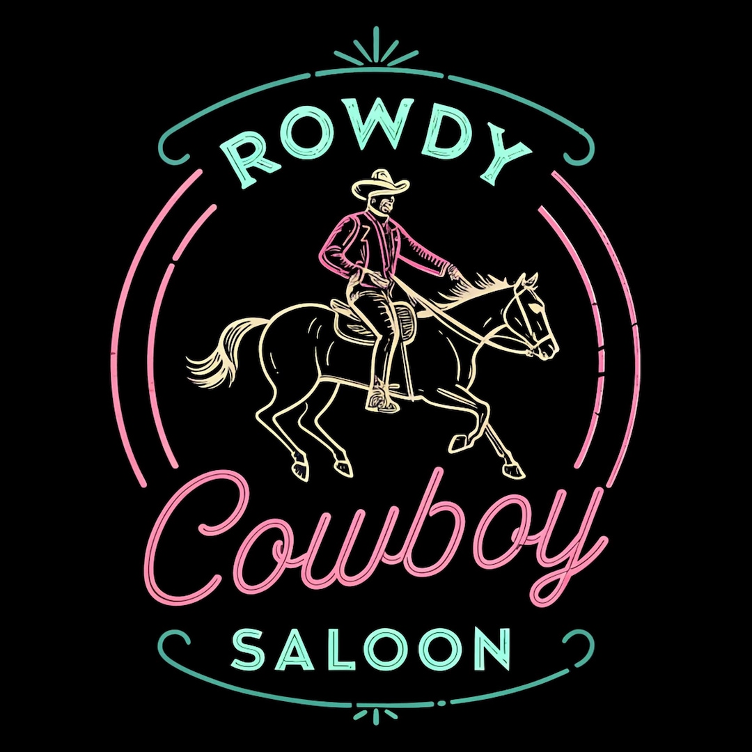 Rowdy Cowboy PNG | Western Rodeo Country Graphic Rowdy Cowboy, Western ...