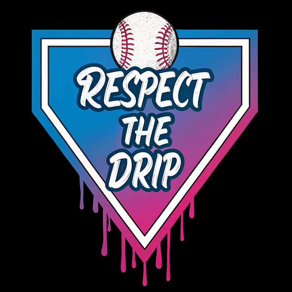 Baseball Drip PNG | Ice Cream Drip Design for Boys Baseball Drip, Ice ...