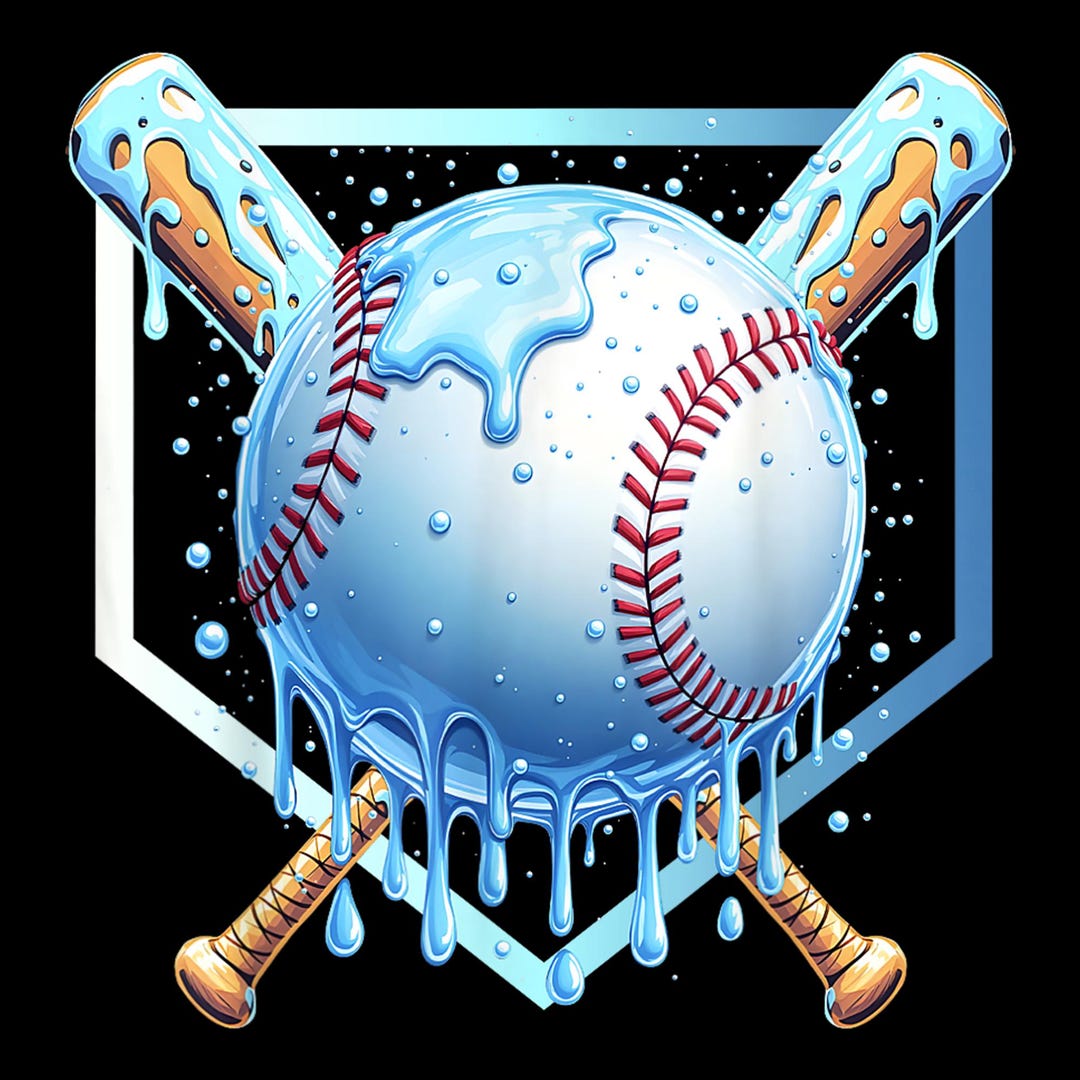 Drip Boys Baseball Ice- Cool Drip Baseball,ice Baseball, Fans Baseball ...