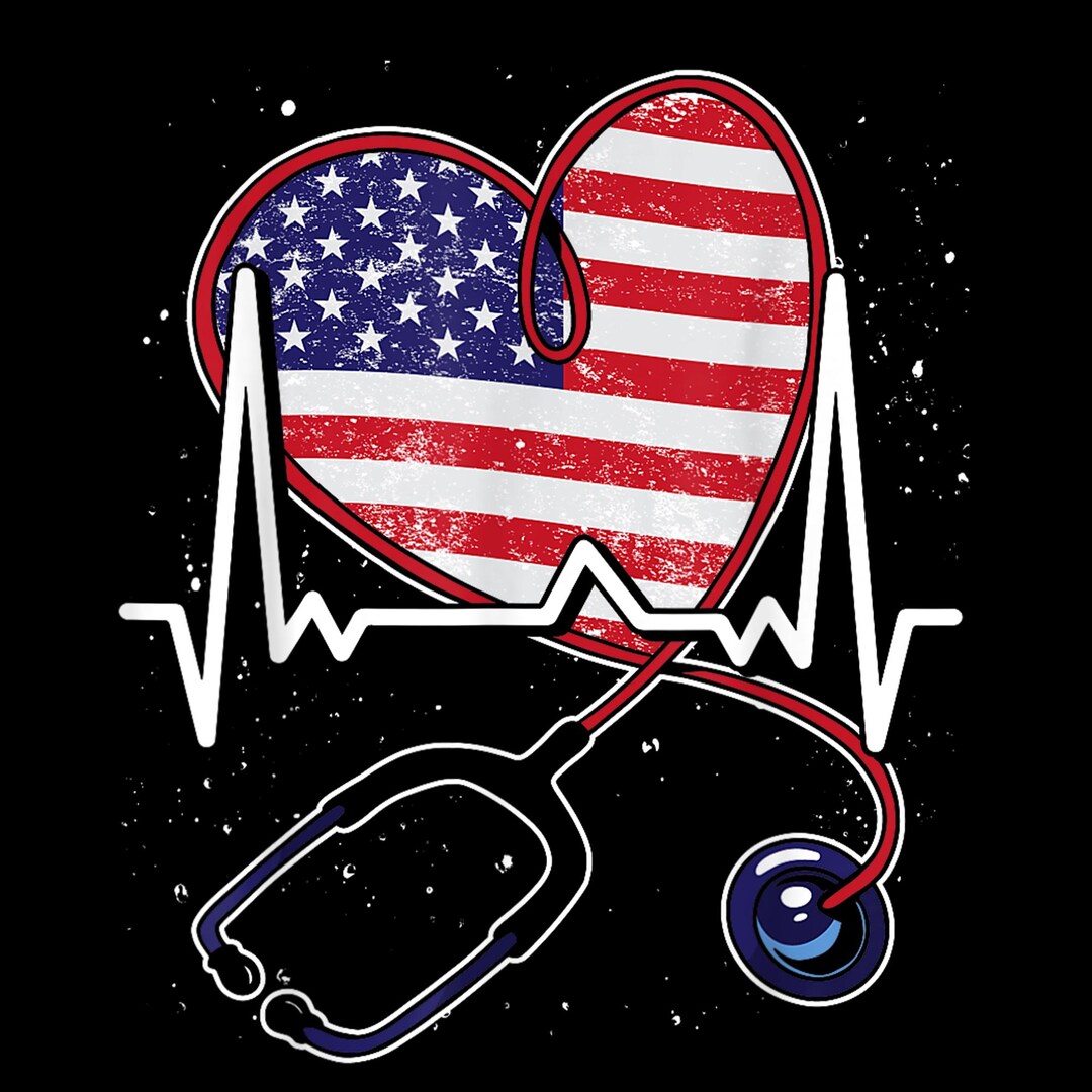 Heart US Flag RN Png,american Flag Nurse Sublimation,nurse Png,nurse ...