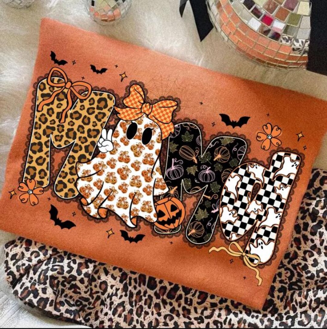 Preppy Halloween Fall PNG Bundle: Ghost, Pumpkin, Leopard (digital ...