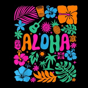 Cute Aloha Summer PNG | Tropical Summer,summer Time Png, Summer Png ...
