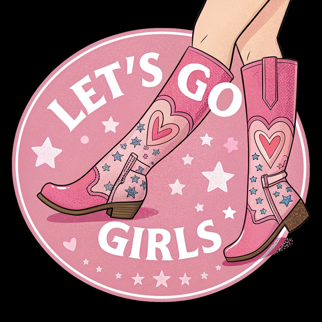 Cowgirl Let’s Go Girl PNG – Western Rodeo Digital Design Let’s Go Girl ...
