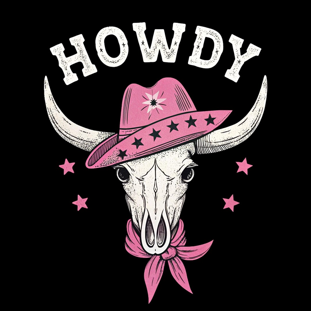 Howdy Cow Print PNG | Western Country Cowgirl Rodeo Digital Download ...
