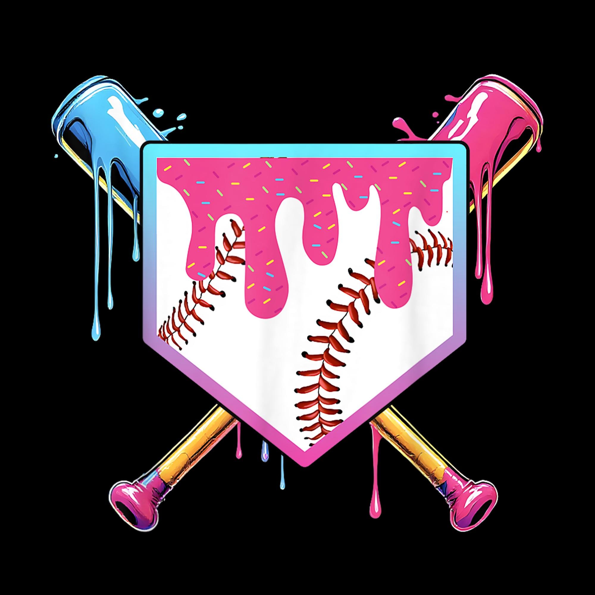 Baseball Drip Png,ice Cream Drip Youth Boys Baseball,baseball Drip,ice ...