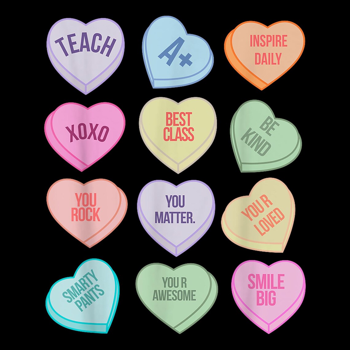 Funny Teacher Valentine’s Day - Teach Heart Candy Design Png,funny ...
