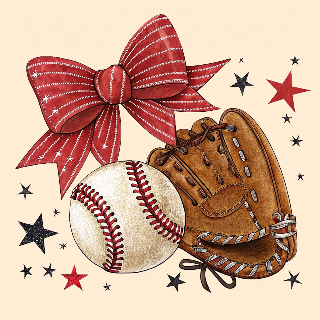 Coquette Baseball PNG – Cute & Trendy Sports Design Baseball Game ...