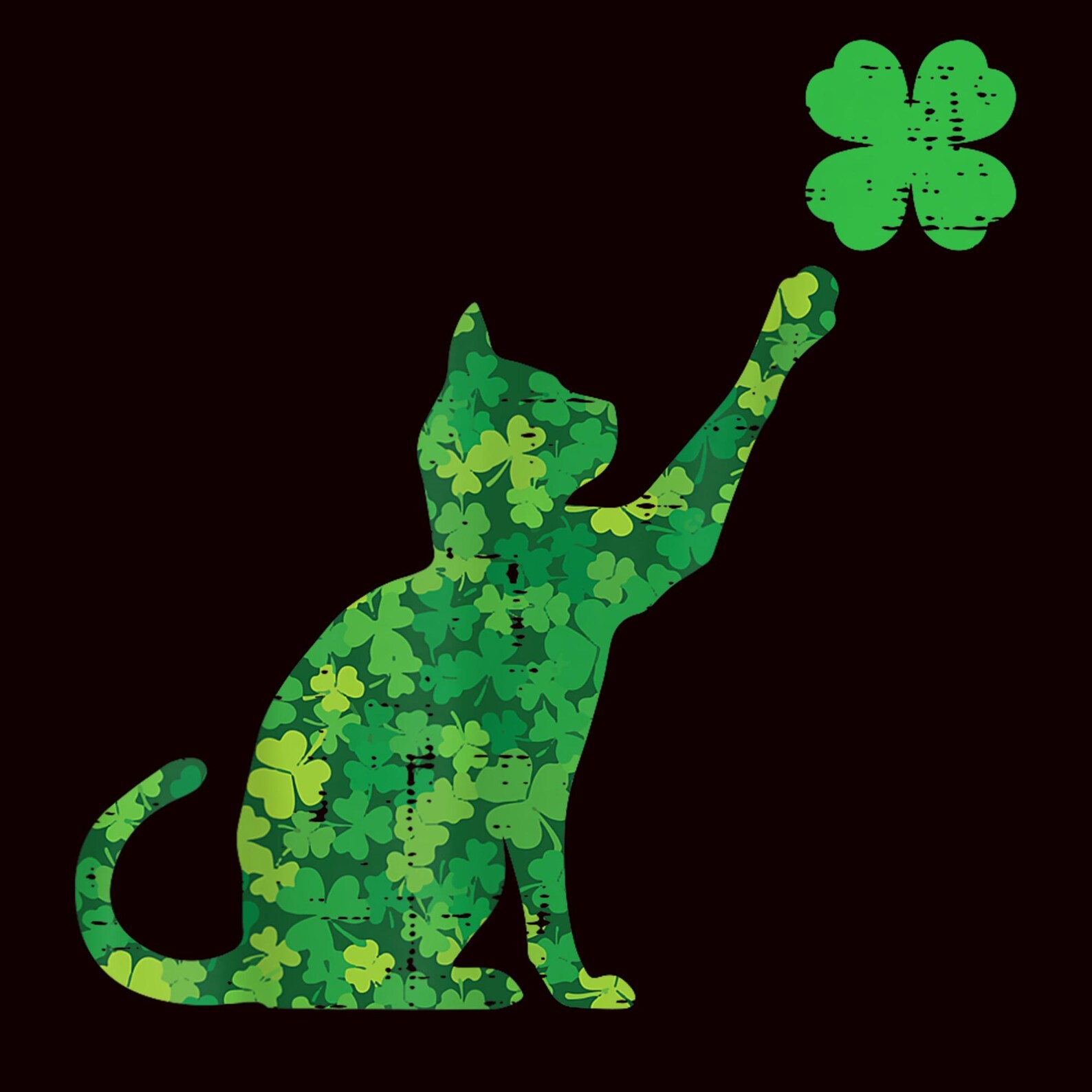 Shamrock Cat St. Patrick's Day PNG | Cute Saint Patty's Design for ...