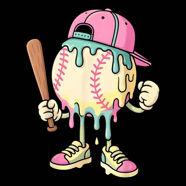 Drip Boys Baseball Ice- Cool Drip Baseball,ice Baseball, Fans Baseball ...
