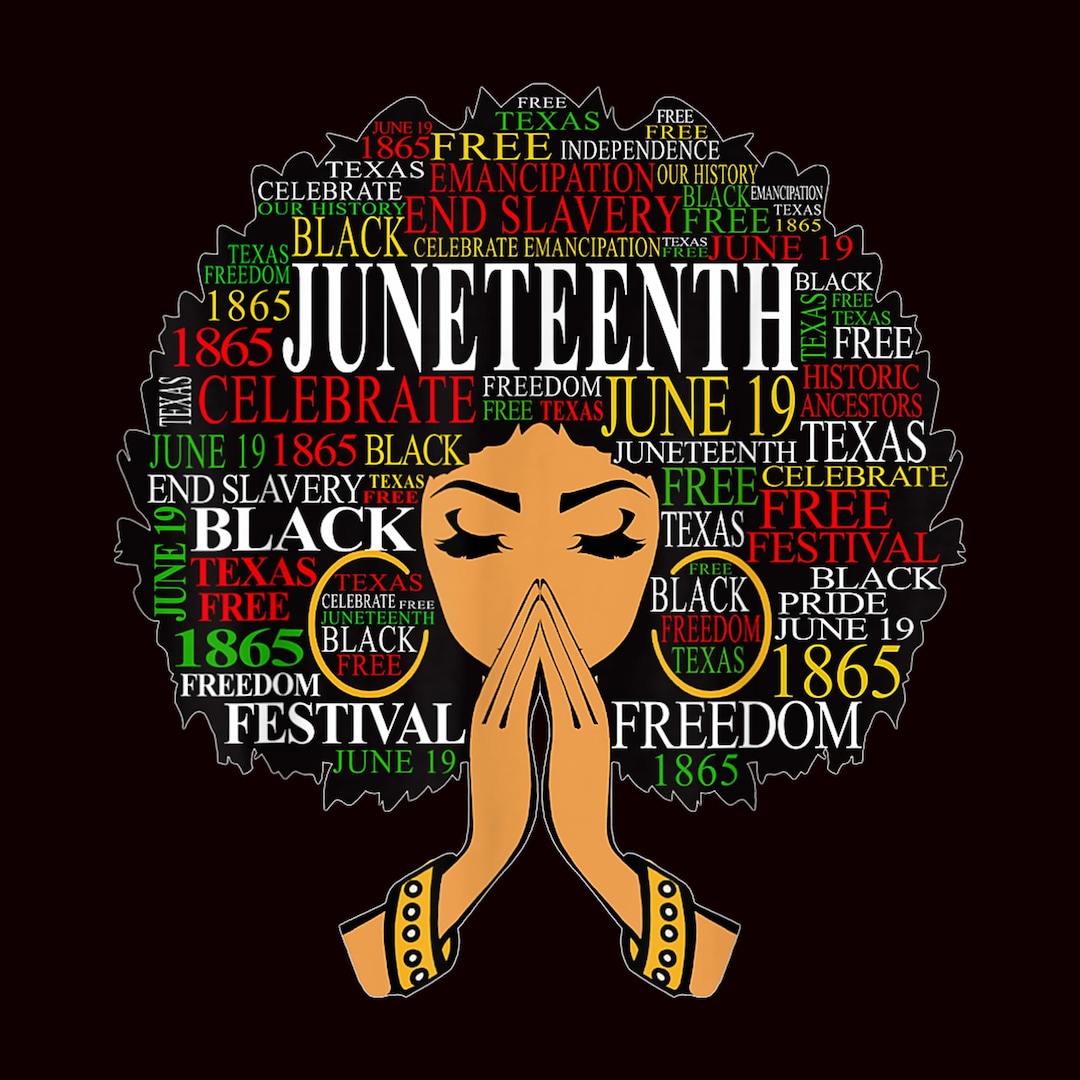 Juneteenth PNG - Melanin Black Women Natural Hair Afro Word Art ,afro ...