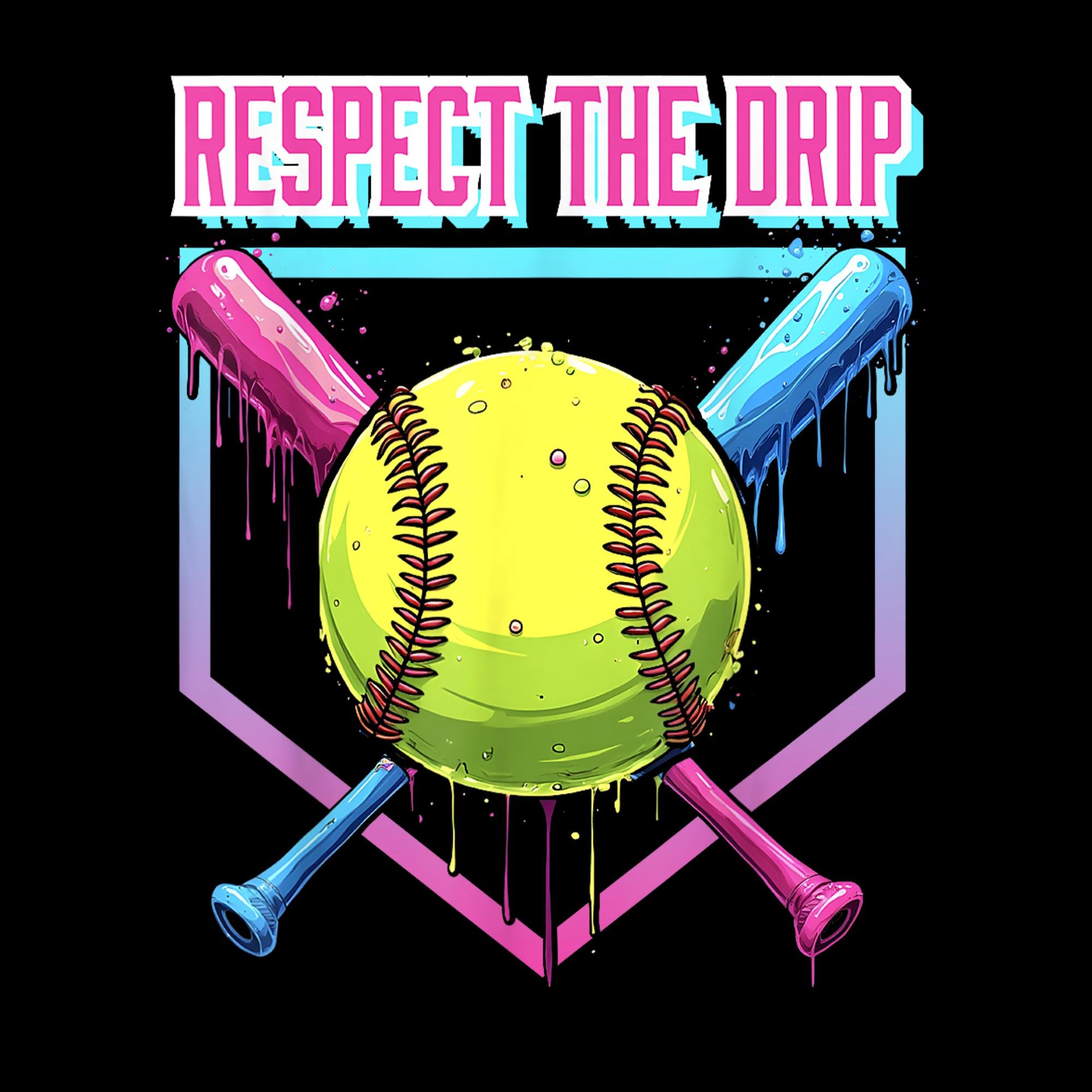 Drip Softball PNG: Trendy Game Day Sports Design (digital Download) - Etsy
