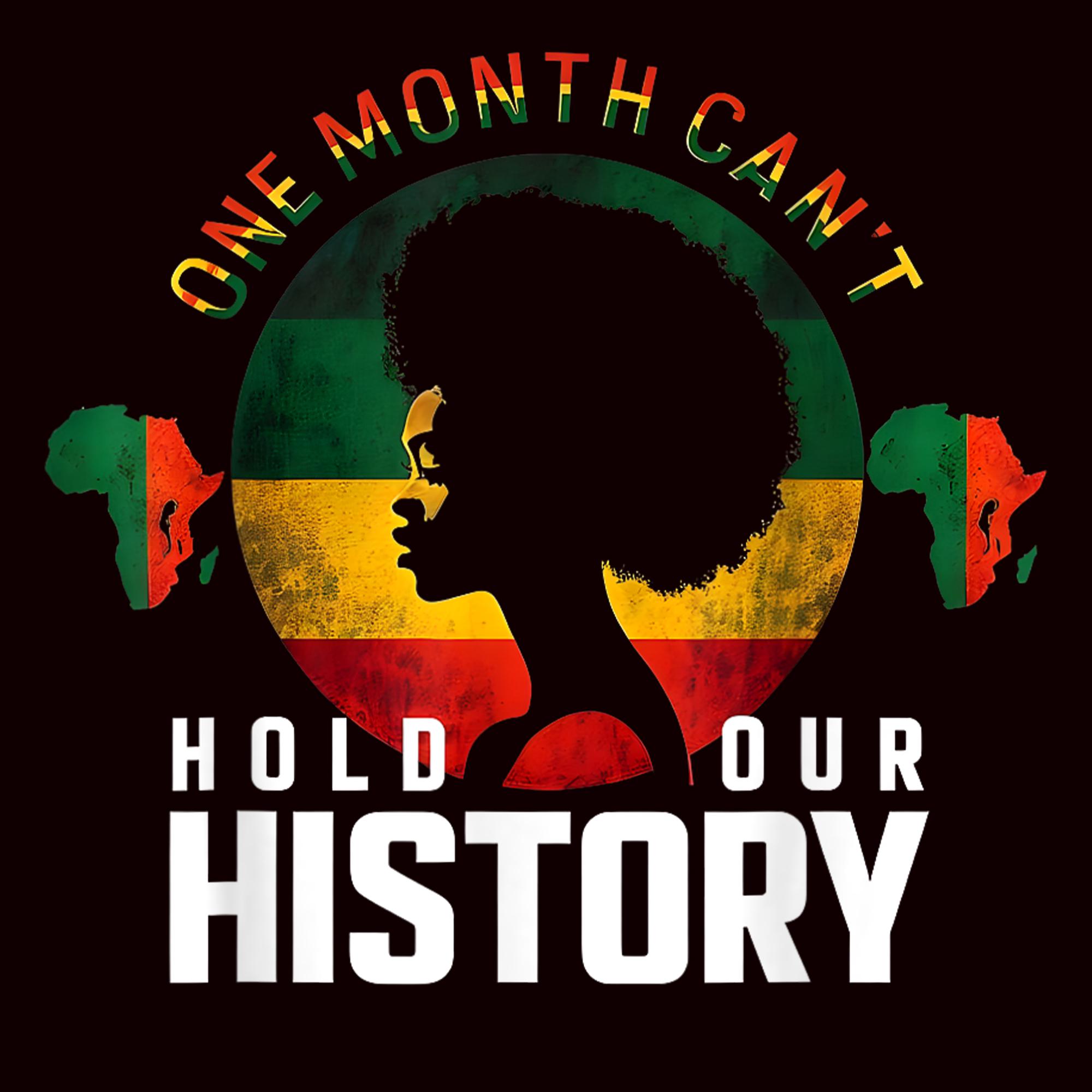 One Month Can't Hold Our History PNG | Melanin African Girl & Women ...