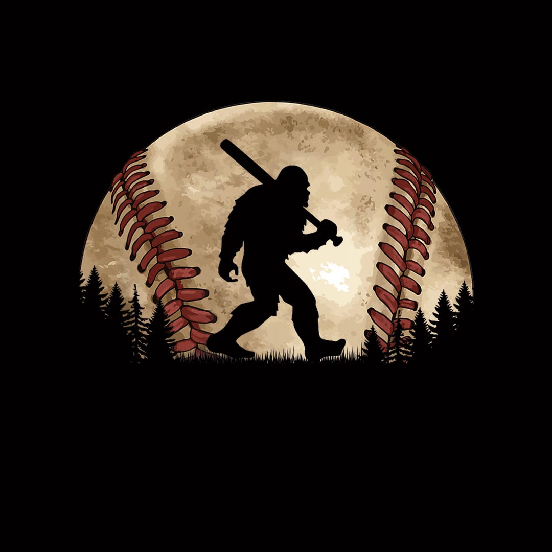 Funny Bigfoot Baseball Sasquatch PNG | Baseball Love, Sports ...