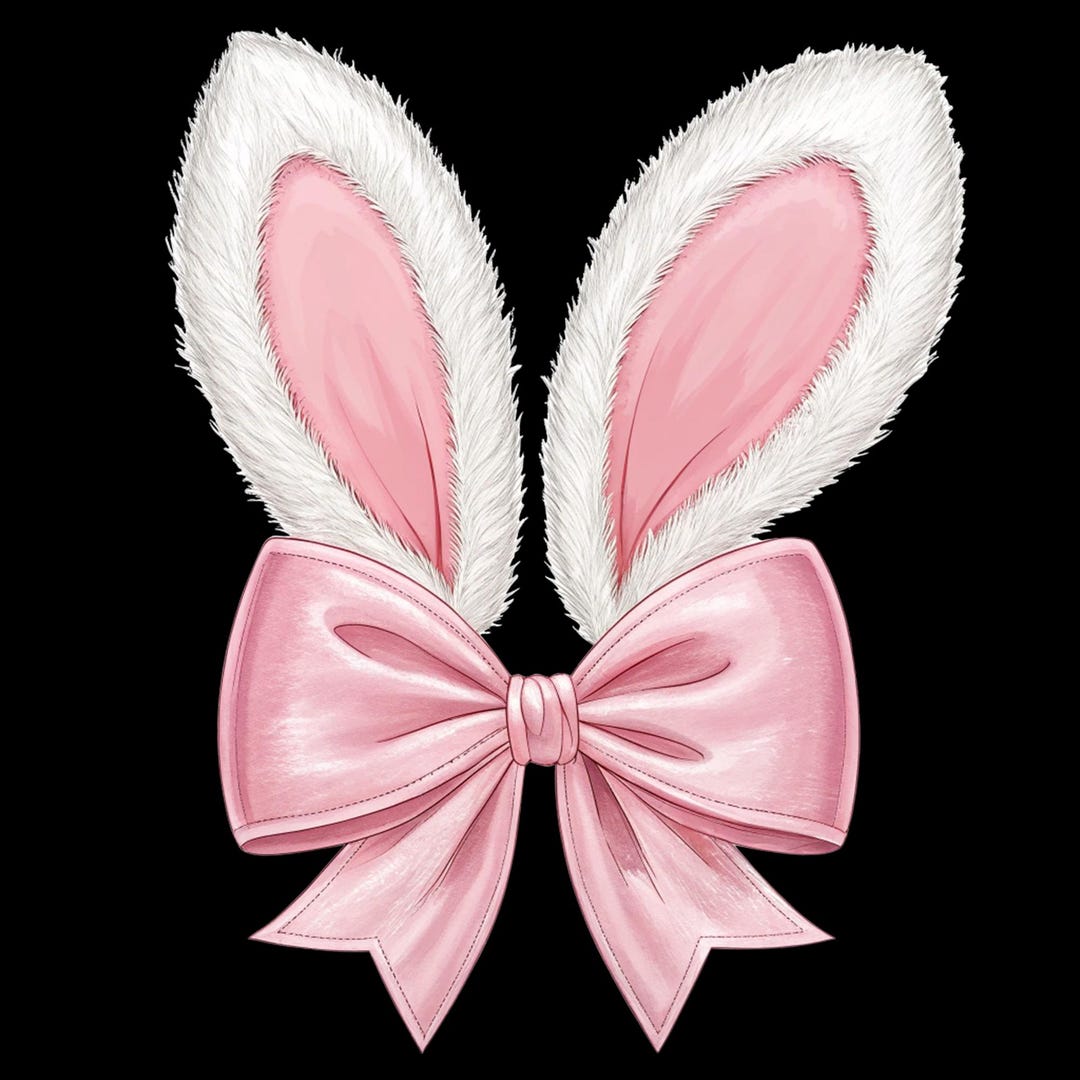 Easter Bunny Pink Coquette PNG – Cute Aesthetic Design Coquette Easter ...