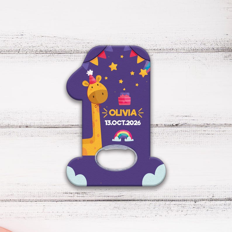 1st Birthday Party Magnet Bottle Opener, Unique Custom Design for ...