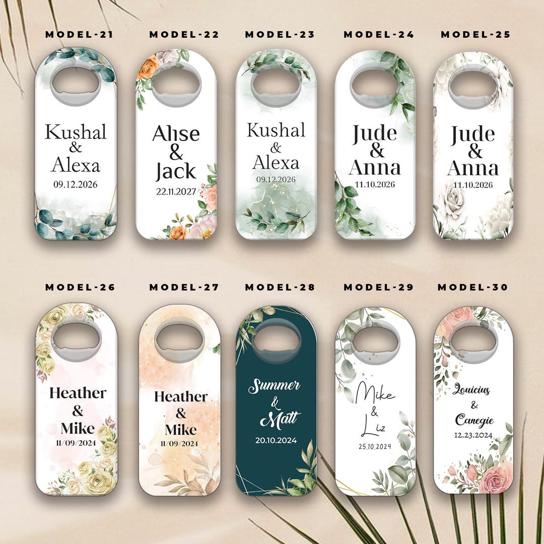 Logo Business Favor Magnet Bottle Openers, Customizable Party Gifts ...