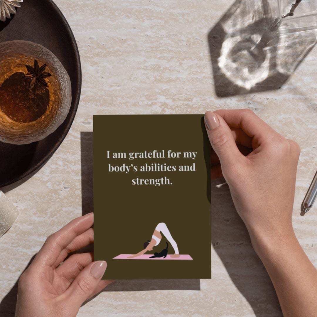 Pilates & Yoga Affirmation Cards | Printable Deck | Editable in Canva ...