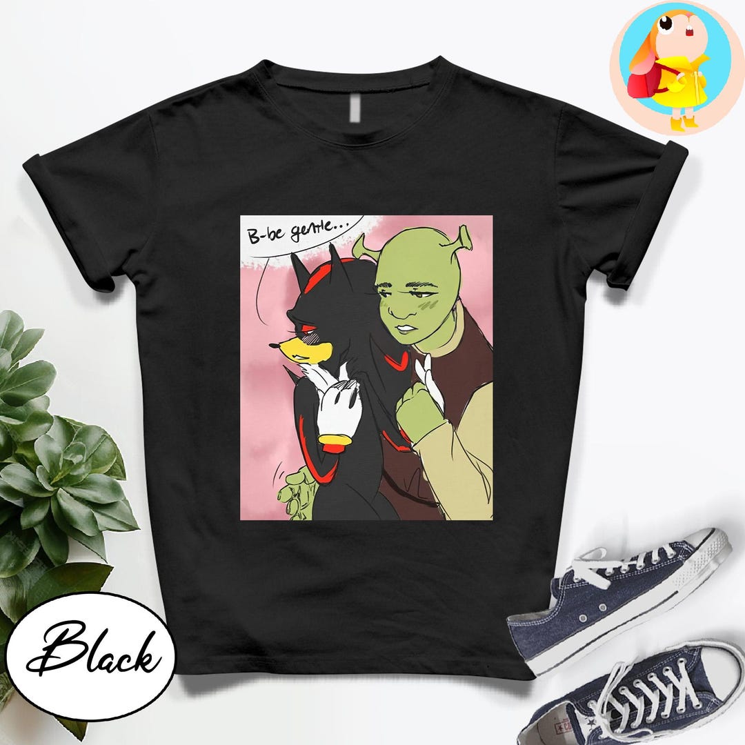 Shrek and Shadow Shirt, Funny Meme Quote Shirt Cursed Saying Shirt ...