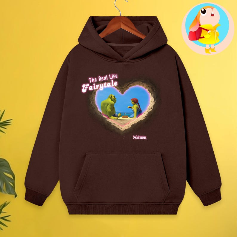 Shrek & Fiona Lovers Shrek Real Life Fairytale Shirt Cute Fiona Shrek ...