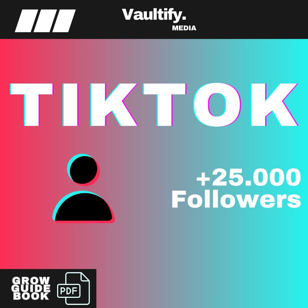 How to Gain 25.000 Followers on Tiktok Vaultify Your Growth - Etsy