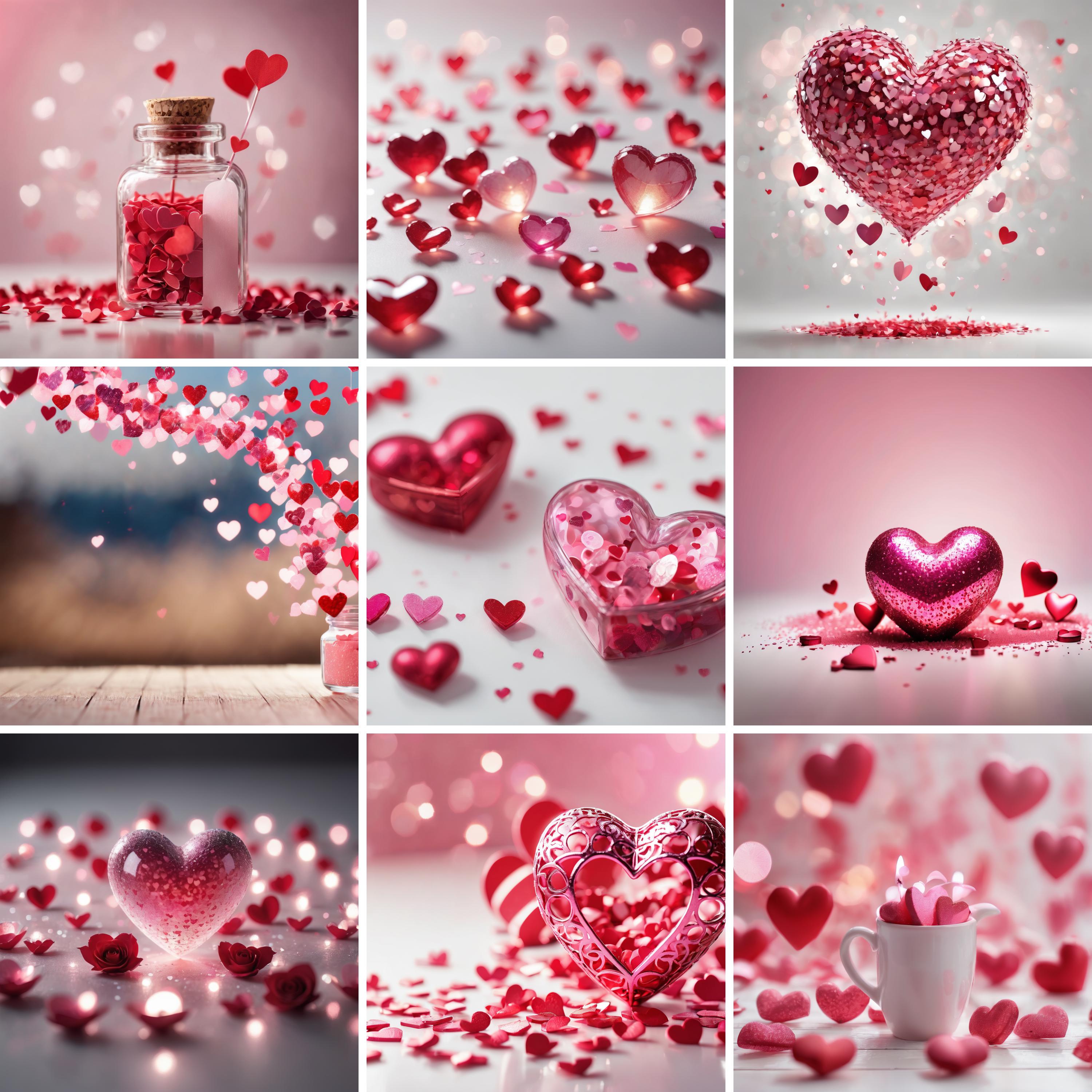 60 Bokeh Valentines Day Backdrop | Romantic Love Background for Photos ...