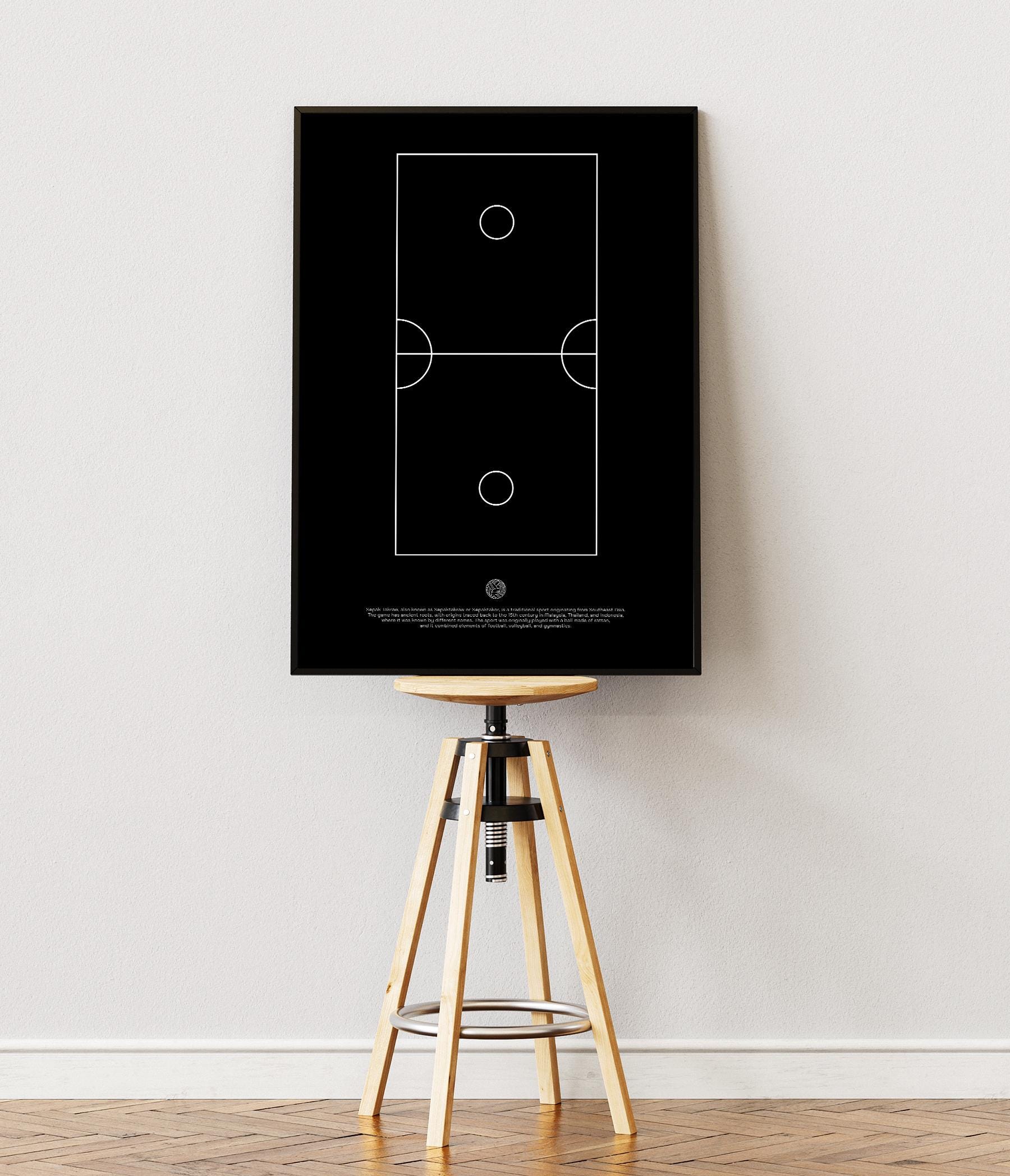 Sepak Takraw Court, Sepak Takraw Poster, Sepak Takraw Wall Art, Sepak ...