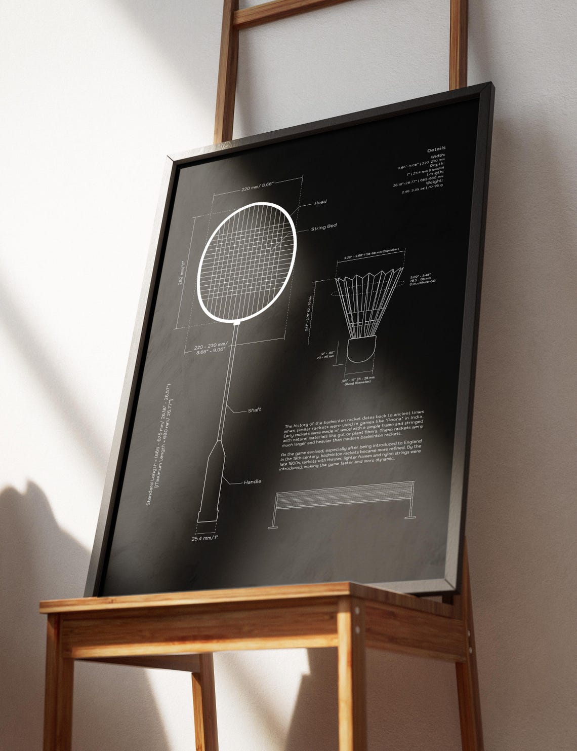 Badminton Court, Badminton Poster, Badminton Wall Art, Badminton Wall ...