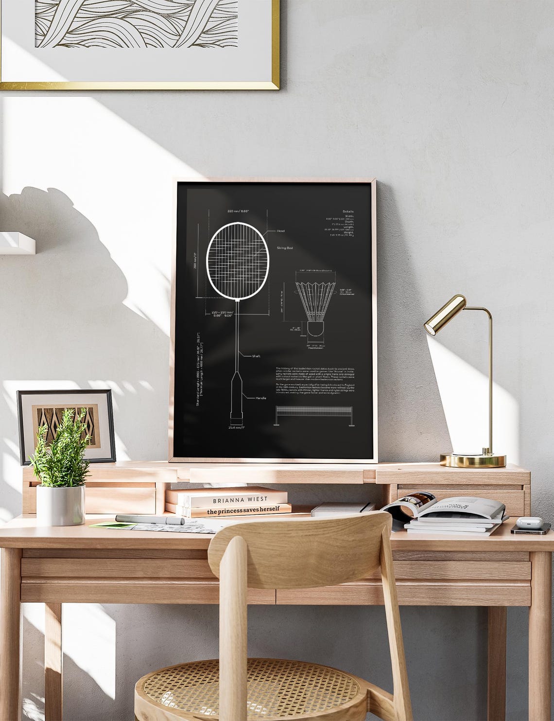 Badminton Court, Badminton Poster, Badminton Wall Art, Badminton Wall ...