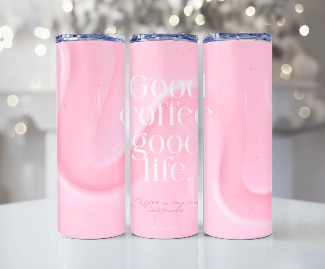 Good Coffee Good Life PNG | Glitter Tumbler Wrap (digital Download) - Etsy
