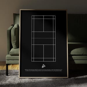 Badminton Court, Badminton Poster, Badminton Wall Art, Badminton Field ...