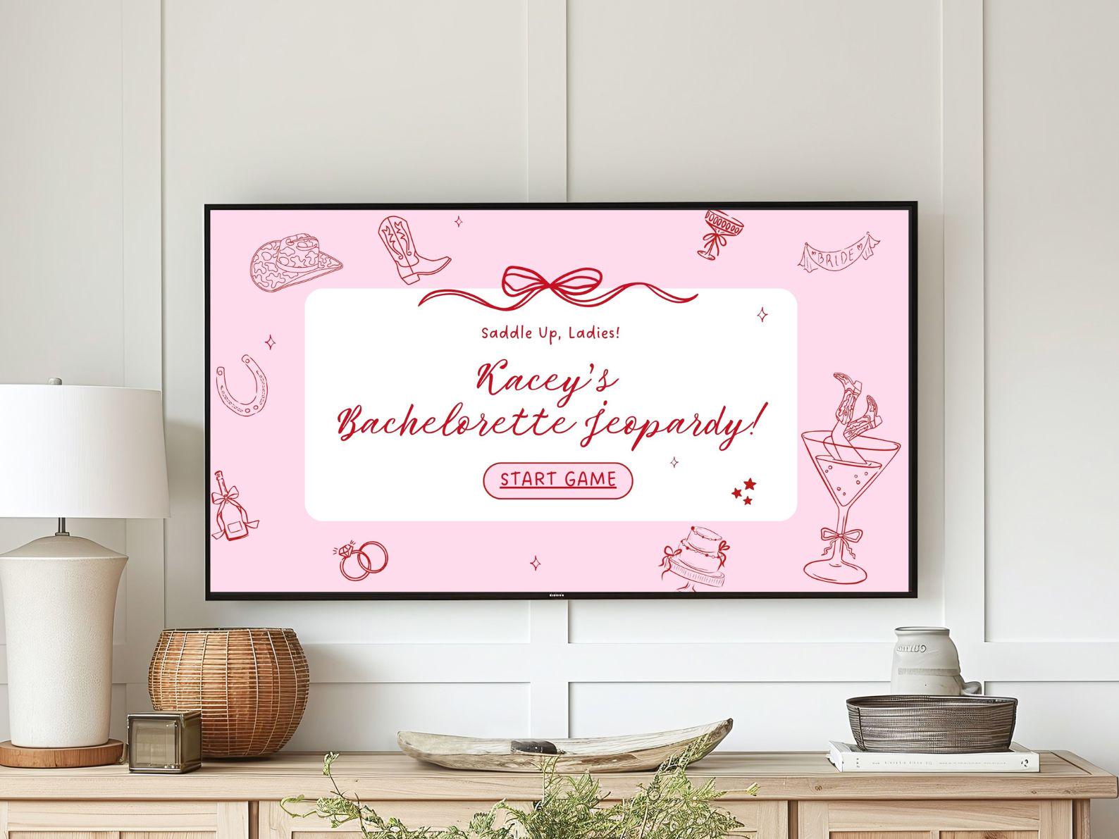 Bachelorette Jeopardy Game Template, Bride Jeopardy, Digital Party Game ...