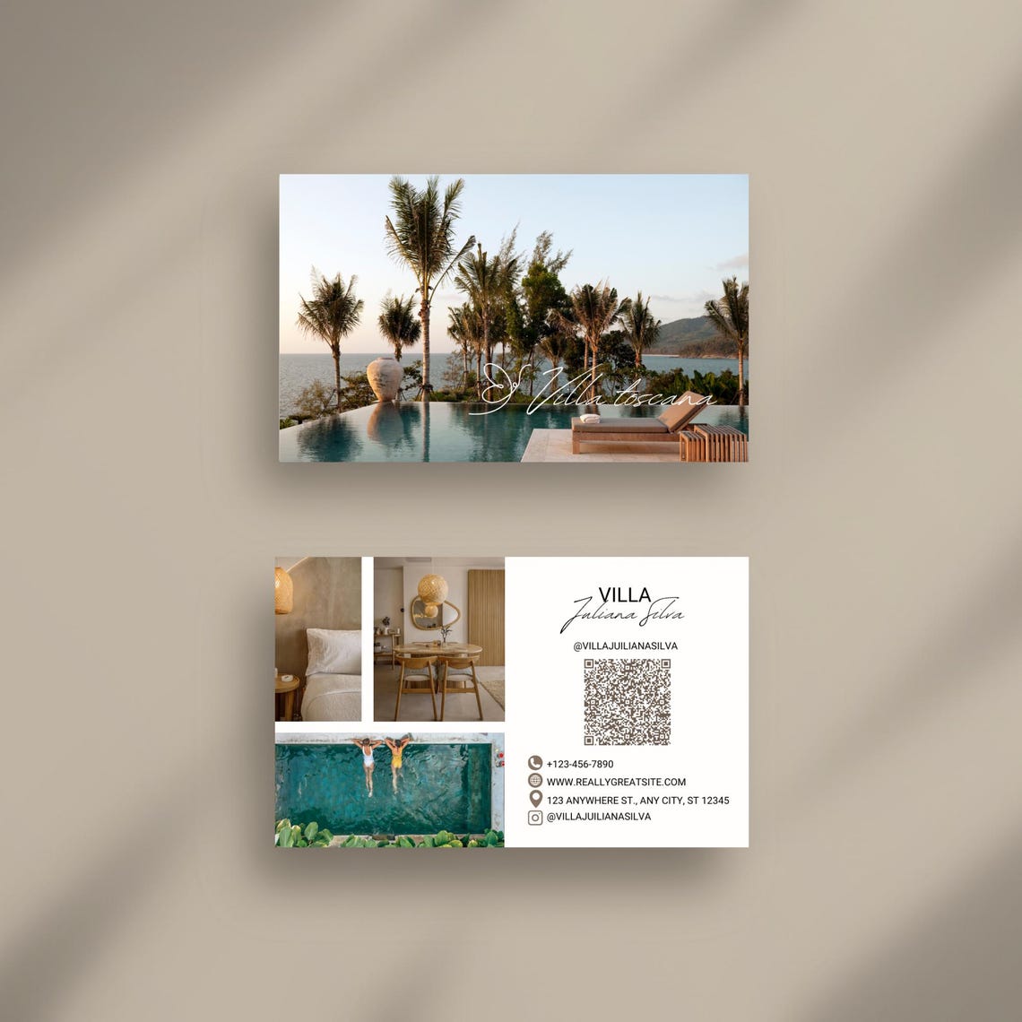 Airbnb Villa Business Card for Host Owner, Airbnb Business, Card Airbnb ...