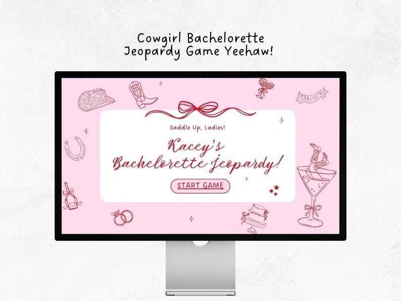 Bachelorette Jeopardy Game Template, Bride Jeopardy, Digital Party Game ...