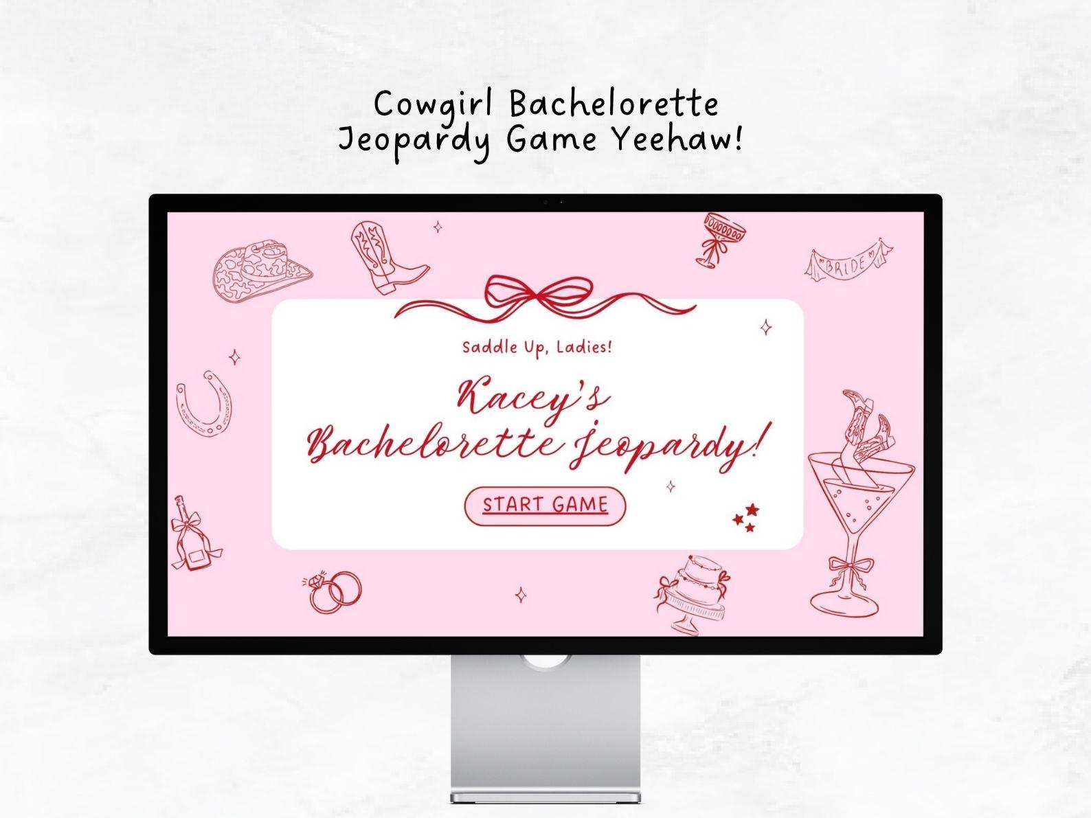 Bachelorette Jeopardy Game Template, Bride Jeopardy, Digital Party Game ...