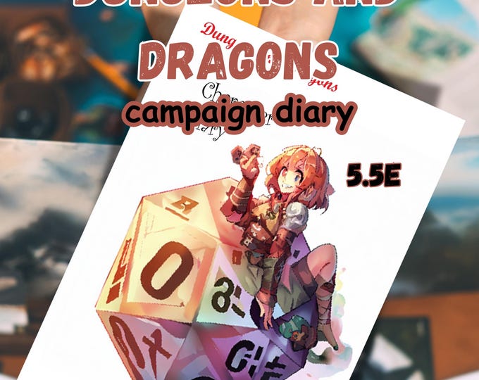 Dnd 5e Campaign Diary: Character Journal PDF Compatible With Fifth ...